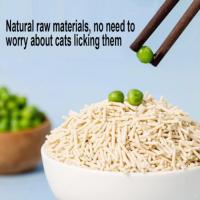 China High Absorbent Flushable Tofu Cat Litter 100% Natural Eco-Friendly Strip Type Dust Free Pet Supply for sale