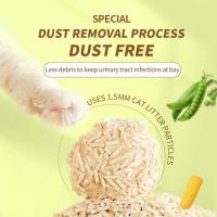 China Natural Dust Free Tofu Cat Litter 1.5mm-2.0mm Biodegradable Flushable with Odor Control for sale