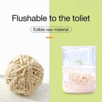 China ODM Natural Clumping Cat Litter Dust Free Biodegradable Tofu Formula in 1.5mm 1.8mm 2.0mm Granule Sizes for sale