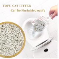 China Customized Dust Free Biodegradable 6L Scented Multiple Colors Soluble Plant Tofu Cat Litter for sale