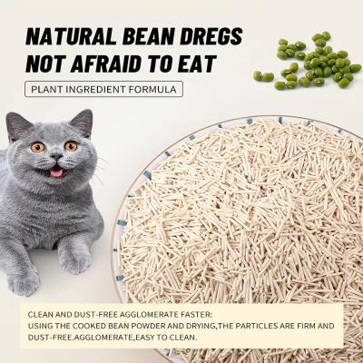 China Pet Products Natural Cat Litter 1.5mm Biodegradable Clumping Odor Control Tofu Sand Litter for sale