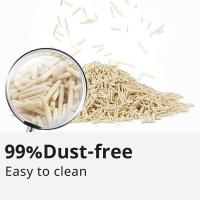 China 1.5mm & 1.8mm Scented Tofu Cat Litter - Natural Formula Dust Free Strip Shaped with Fast Clumping for sale