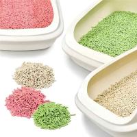 China Multi Scented Tofu Cat Litter 1.5mm-2.0mm Flushable Biodegradable Eco-Friendly Pet Supply for sale