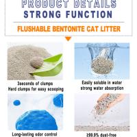 China Ball-Shaped Bentonite Cat Litter - Dust-Free Clumping Formula with Rapid Absorption and Odor Control for sale