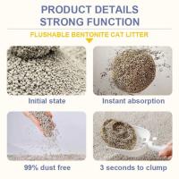 China Small Particle Bentonite Cat Litter with Super Absorbency and Fast Clumping - Dust-Free Ball Type Granules for Easy Cleanup for sale
