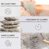 China 0.8mm-3.8mm Bentonite Cat Litter Ball Shape Dust Free Strong Clumping for Superior Odor Control for sale