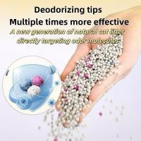 China Spherical Bentonite Cat Litter 0.8-3.8mm Dust-Free Clumping Odor Control Pet Supplies for sale