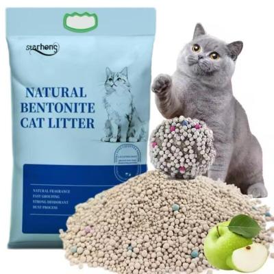 China BSCI Spherical Bentonite Cat Litter 0.8mm-3.8mm Dust-Free Clumping Mineral Pet Litter for sale