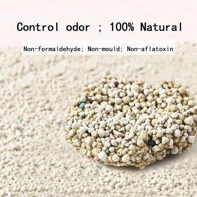 China Starhong Ball Shape Bentonite Cat Litter 0.8-3.8mm Dust Free Clumping Natural Clay Pet Supply for sale