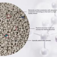 China Starhong Spherical Bentonite Cat Litter 0.8-3.8mm Grey Natural Clay Dust-Free Clumping for sale