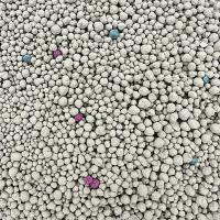 China Starhong Spherical Bentonite Cat Litter 0.8-3.8mm Grey Natural Clay Dust-Free Clumping for sale