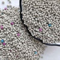 China Spherical Bentonite Cat Litter 0.8-3.8mm Dust Free Fast Clumping Natural Clay Pet Litter for sale