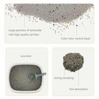 China Starhong Spherical Bentonite Cat Litter 0.8-3.8mm Ball Type Dust-Free Fast Clumping Natural Clay for sale