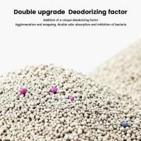 China Pet Products Clumping Water Absorption Dust Free Bentonite Cat Litter 0.8-3.8mm for sale