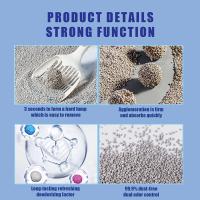 China Ball Shape Cat Clumping Litter Strong Agglomeration Deodorization Bentonite Cat Litter for sale