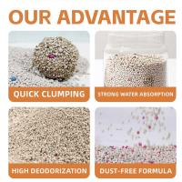China Custom Fragrance Bentonite Cat Litter Large Particle Clumping Cat Litter Sand 2mm 3mm for sale