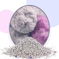 China Pet Cleaning Bentonite Clay LitterDust Free Clumping Cat Litter With Colored for sale