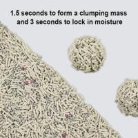 China Tofu Bentonite Mixed Cat Litter 6.5L Strong Agglomeration Flushable Dust-Free Formula for sale