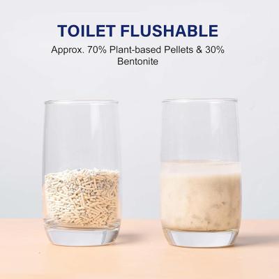 China Super Absorbent Mixed Cat Litter Tofu & Bentonite Formula - Dust-Free Flushable 3-5 Day Production for sale