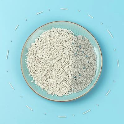 China Tofu Bentonite Premium Mixed Cat Litter - Dust Free, Strip & Ball Mix, BSCI & ISO9001 Certified for sale