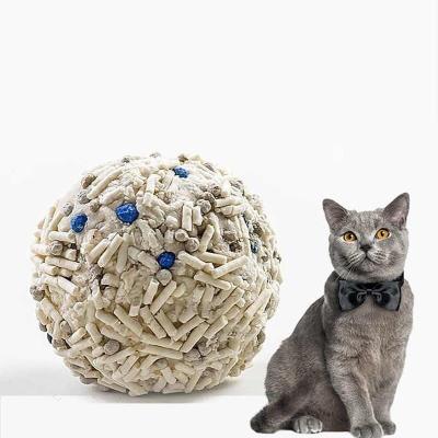 China Tofu Mixed Bentonite Cat Litter with Strong Deodorization - Dust-Free Eco-Friendly Strip and Ball Type for Multi-Cat Households for sale