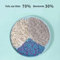 China Tofu Mixed Bentonite Cat Litter with Strong Deodorization - Dust-Free Eco-Friendly Strip and Ball Type for Multi-Cat Households for sale