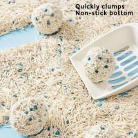 China Tofu Mixed Bentonite Cat Litter with Strong Deodorization - Dust-Free Eco-Friendly Strip and Ball Type for Multi-Cat Households for sale
