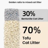 China Mixed Tofu and Bentonite Cat Litter - Dust Free Odor Control with Fast Clumping in 3-5 Day Production for sale