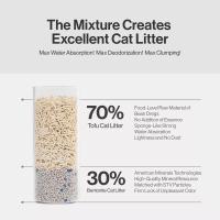 China 70% Tofu 30% Bentonite Mixed Cat Litter - High Absorption Odor Control Dust-Free Formula for sale
