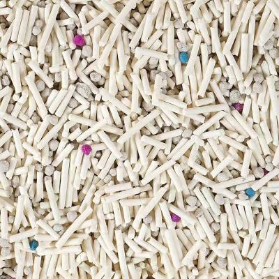 China Original Flavor Kitty Litter Tofu Bentonite Deodorizing Low Dust Mixed Cat Litter for sale