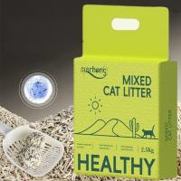 China OEM Organic Deodorant Tofu And Bentonite Mixed Cat Litter With Multi Scent for sale