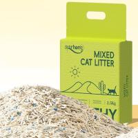 China Organic Tofu Bentonite Mixed Cat Litter Soy Kitty Litter Sand ODM for sale