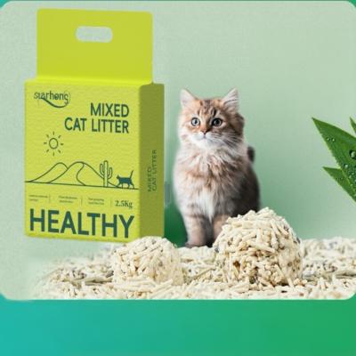 China Customized Cat Toliet Soy Kitty Litter Cat Bathroom Sand High Absorption for sale