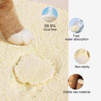 China Biodegradable Corn Cassava Cat Litter with 300% Water Absorption - Plant-Based Tofu Formula in White Granules for sale