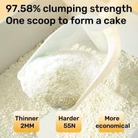 China High Absorption White Cassava Cat Litter with >300% Water Absorption and <10% Moisture Content for sale