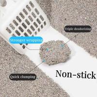 China Strong Clumping Ore Cat Litter 100% Dust Free Crushed Natural Grey Pet Litter with Superior Absorbency for sale