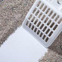 China Strong Clumping Ore Cat Litter 100% Dust Free Crushed Natural Grey Pet Litter with Superior Absorbency for sale