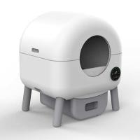 China 665mm Height 76L Capacity Automatic Self-Cleaning Cat Litter Box with App Control and Health Monitoring for sale
