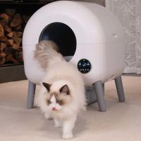 China 665mm Height 76L Capacity Automatic Self-Cleaning Cat Litter Box with App Control and Health Monitoring for sale