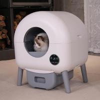 China 665mm Height 76L Capacity Automatic Self-Cleaning Cat Litter Box with App Control and Health Monitoring for sale