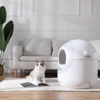 China ROHS Automatic Pet Litter Box 670mm with WiFi App Control 10kg ABS Smart Cat Toilet for sale
