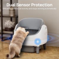 China Extra Large 76L Automatic Self-Cleaning Cat Litter Box with App Control and Safety Sensors for sale