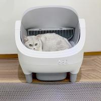 China Extra Large 76L Automatic Self-Cleaning Cat Litter Box with App Control and Safety Sensors for sale