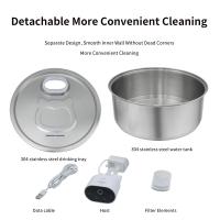 China 8L Smart Water Dispenser with 5000mAh Battery and Circulating Filter for Pet Cats Drinking Fountain for sale