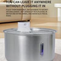 China 11L Automatic Smart Pet Water Dispenser with 5000mAh Battery and Triple Filtration System for Cats and Dogs for sale