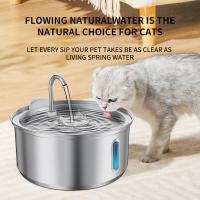 China Stainless Steel Smart Water Dispenser 4L Capacity 5V Power for Cats and Dogs with Triple Filtration for sale