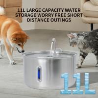 China 11L Smart Pet Water Dispenser with Triple Filtration System and Multiple Outlet Modes for Cats and Dogs for sale