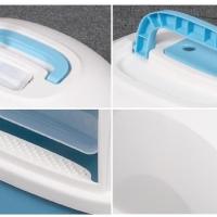 China White Portable Closed Cat Litter Box 53×41×41cm Large Capacity for Multiple Cats with Odor Control for sale