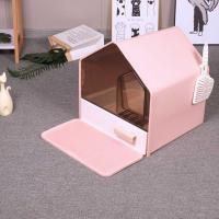 China 46×41×46cm Semi-Enclosed Cat Litter Box with Odor Control - 3600g Multi-Cat Design for sale