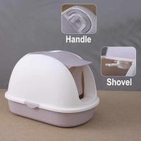 China 68.5cm Closed Cat Litter Box with Splash-Proof Design and Oversized Plastic Construction for sale